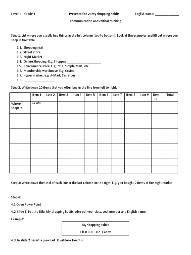L2 Presentation購物的報告 2 Online version | PDF