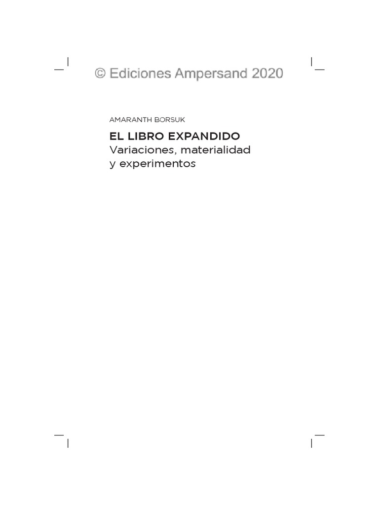 Borsuk El Libro Como Contenido Pdf Imprenta Johannes Gutenberg 