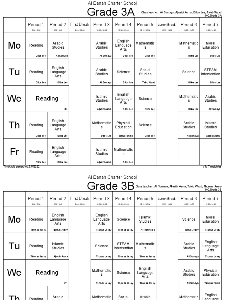 05.09.2022 GR3 Timetables | PDF | Cognition | Cognitive Science