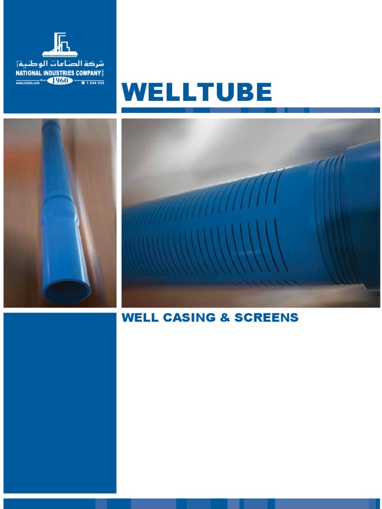 Well Tube 1050514 | PDF | Pipe (Fluid Conveyance) | Polyvinyl Chloride