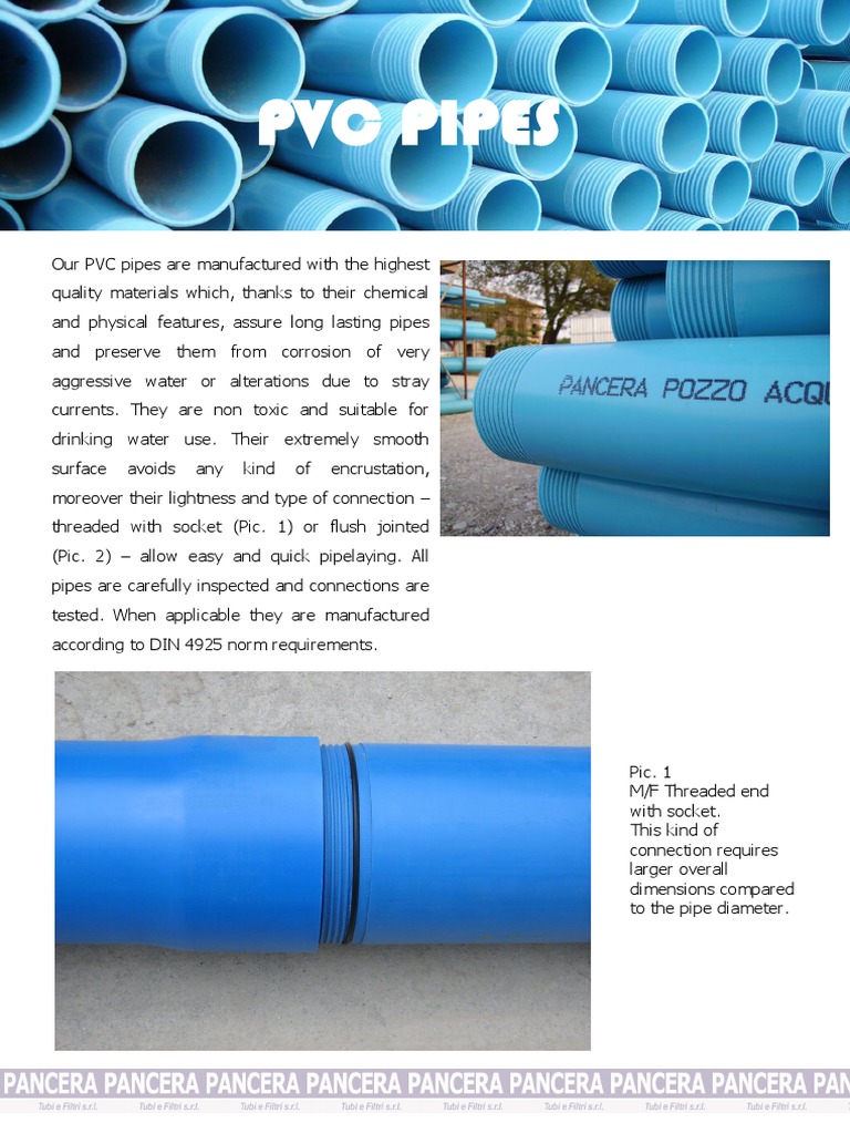 Scheda Tecnica Tubi in PVC | PDF