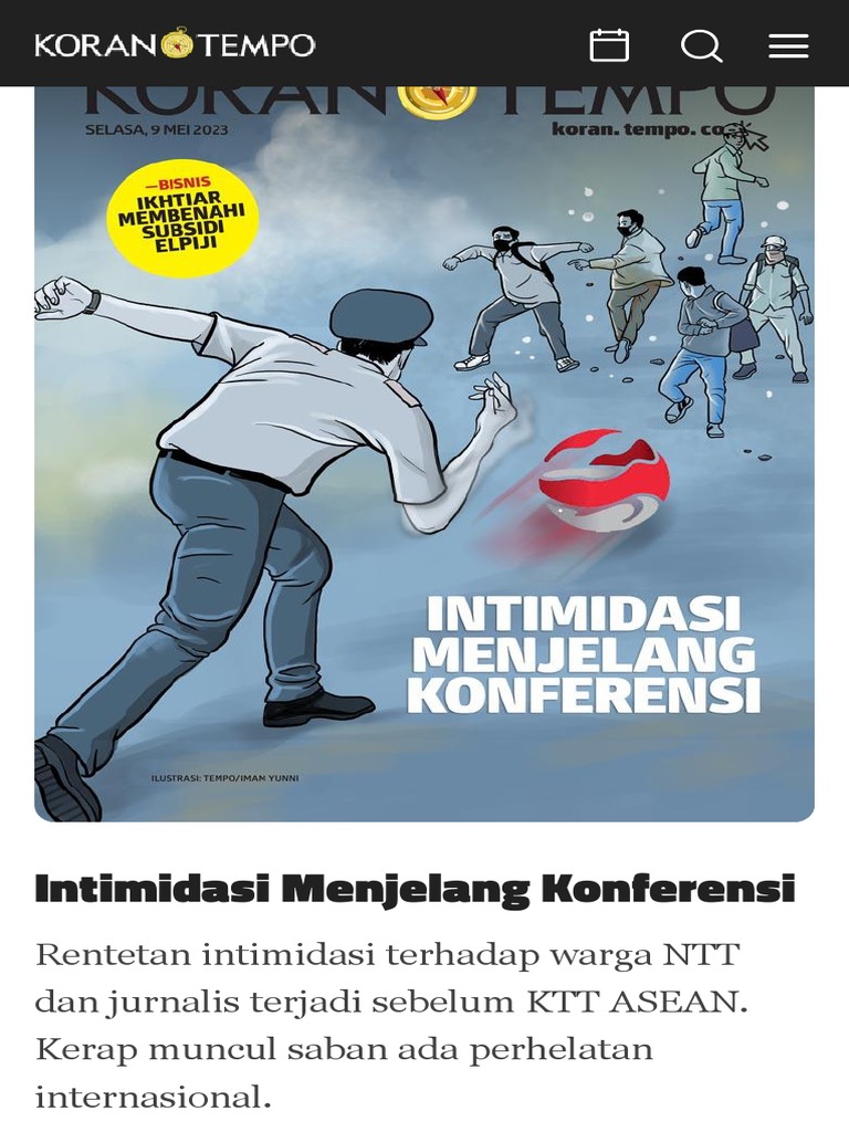 Edisi Selasa, 9 Mei 2023 Koran - Tempo | PDF