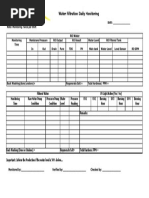 Vegetable Sanitizing - Control Sheet | PDF | Chemistry | Nature