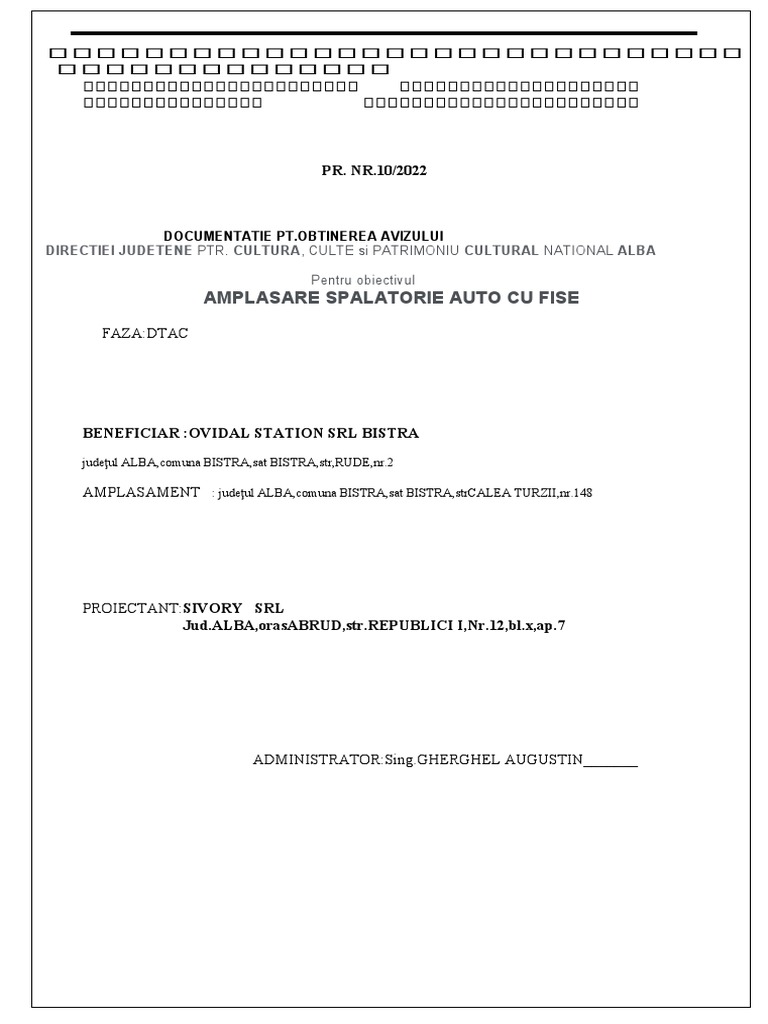 MEMORIU | PDF