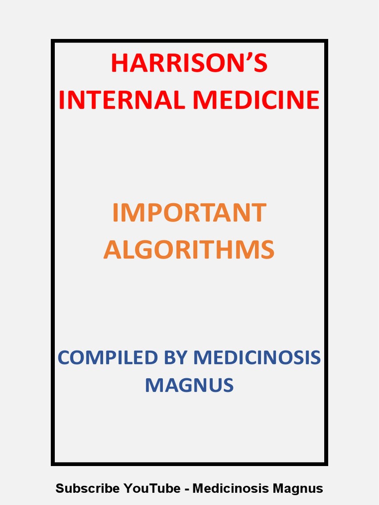 HARRISON_Important_Alogrithms_compiled_by_medicinosis_magnus | PDF ...