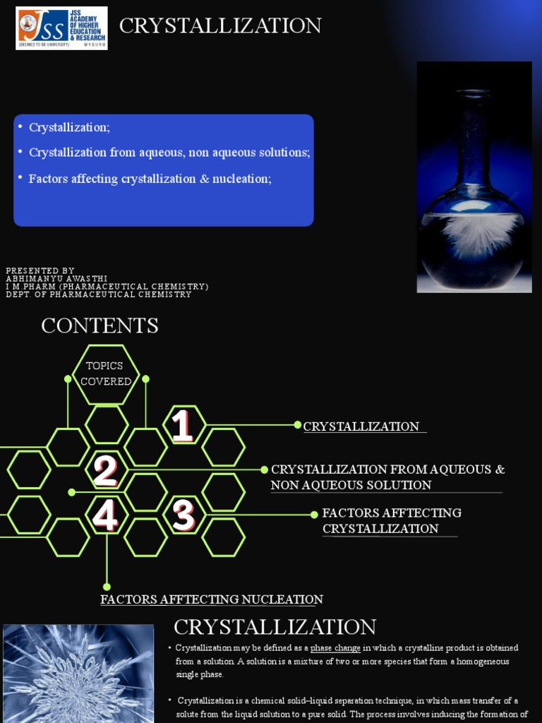 Crystallization | PDF | Crystallization | Solubility
