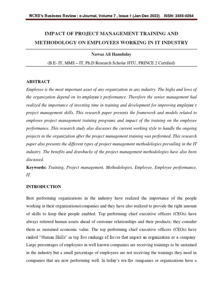 IT Project Management Training | PDF | Scrum (Software Development ...
