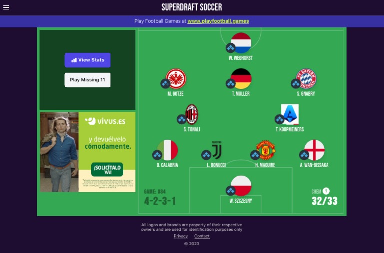 SuperDraft Soccer - Daily Soccer Game | PDF