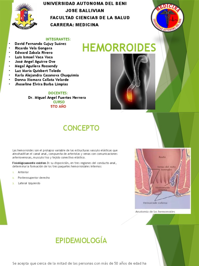 Hemorroides: Concepto y Tratamientos | PDF | Hemorroides | Enfermedades y trastornos humanos
