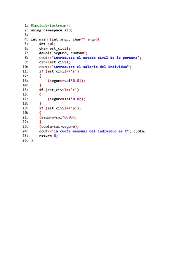 Ejercicio 19 C++ PDF | PDF