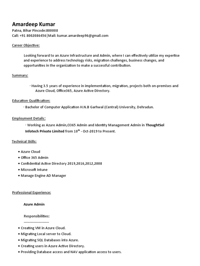 Naukri Pvnssmanikanta 3y 8m Pdf Computer Network Active Directory