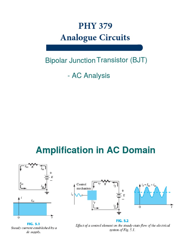 Lecture - BJT AC-Analysis | PDF | Bipolar Junction Transistor | Amplifier