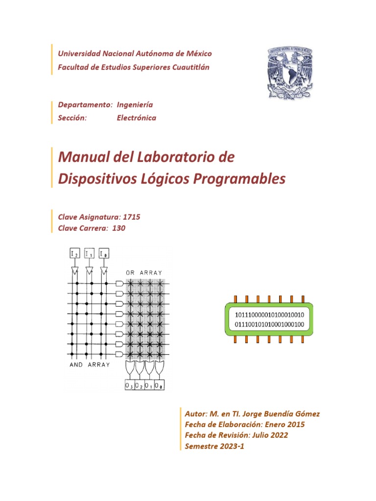 M Dispositivos Logicos Programables 2023-1 | PDF