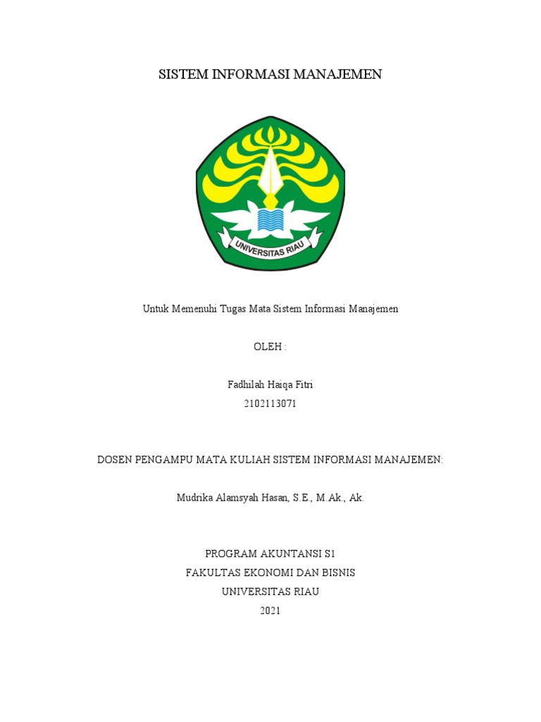 Makalah SIM UAS | PDF