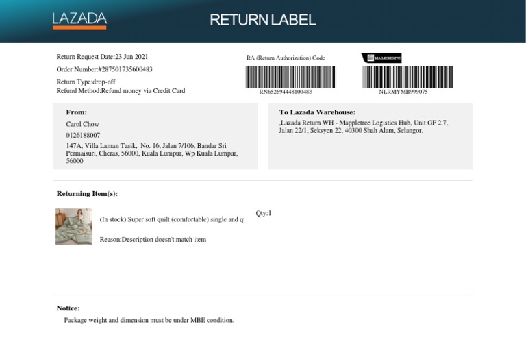 ReturnLabel 2 PDF | PDF