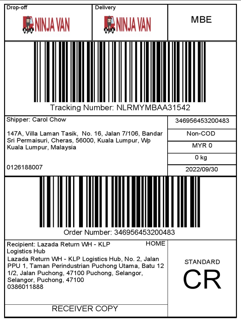Lazada Return Process in Puchong | PDF