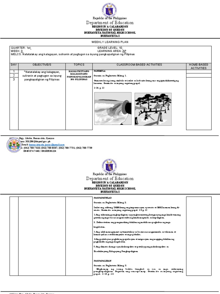 Wlp-Ap10 Quarter 1 | PDF