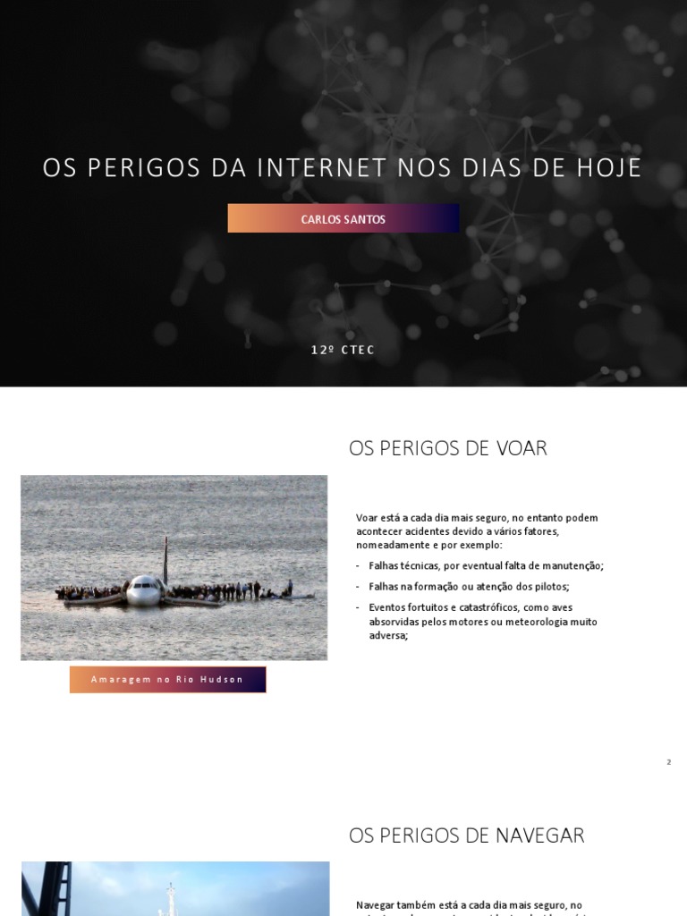 Os Perigos Da Internet | PDF | Internet | Phishing