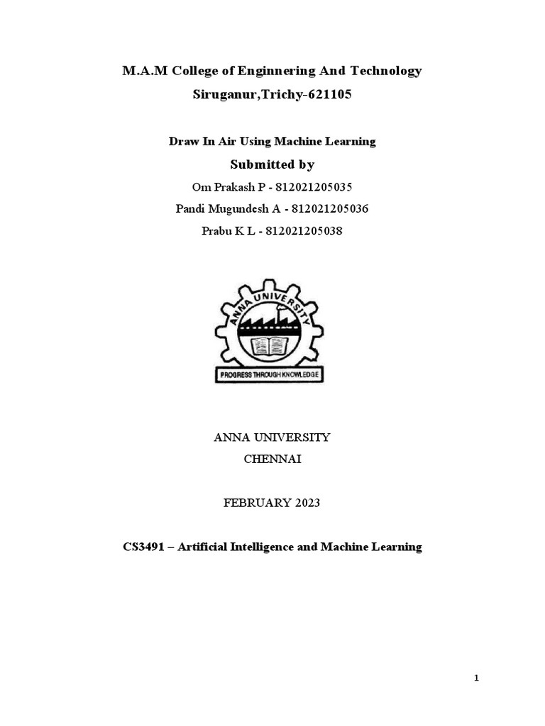 AIML MINOR PROJECT REPORT FINAL for print.docx | PDF | Augmented ...
