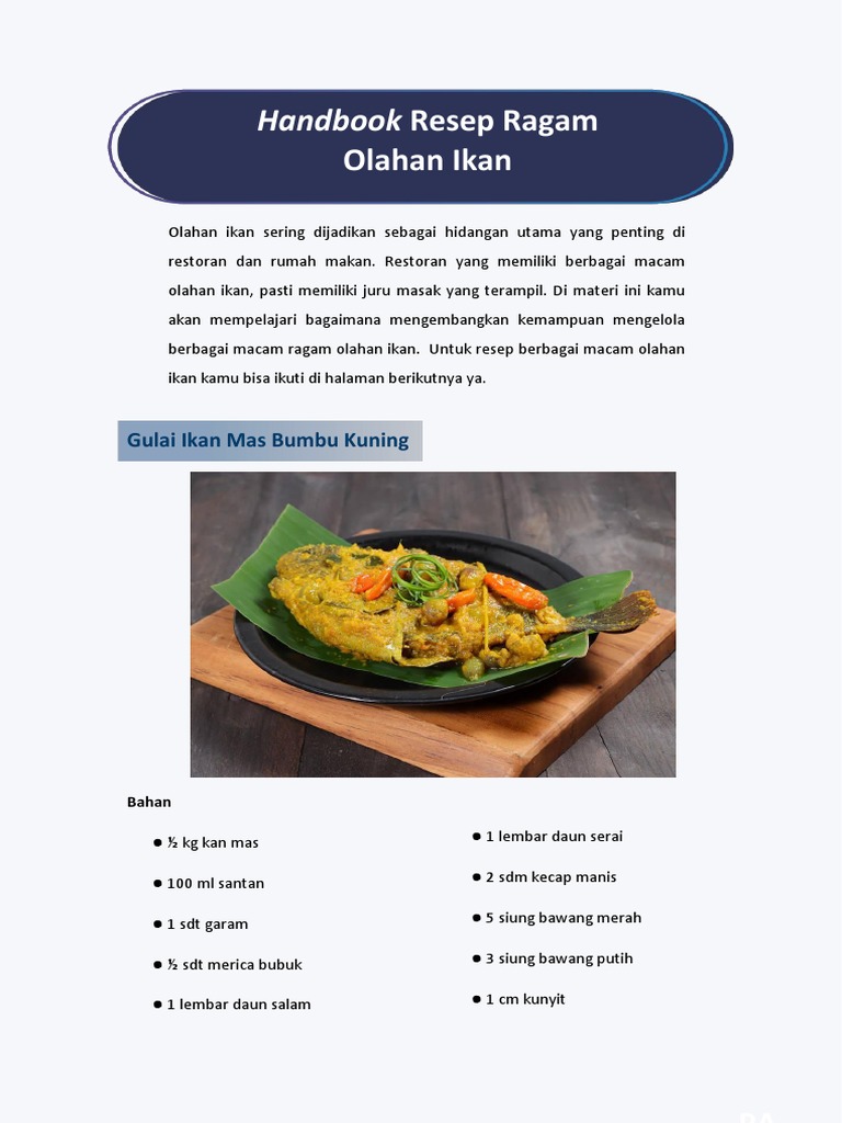 CL09RIM0510PDF1 Handbook Resep Ragam Olahan Ikan | PDF