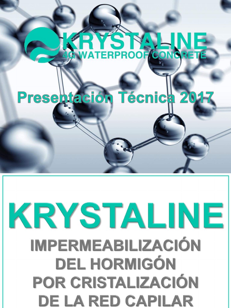 Krystaline | PDF | Hormigón | Agua