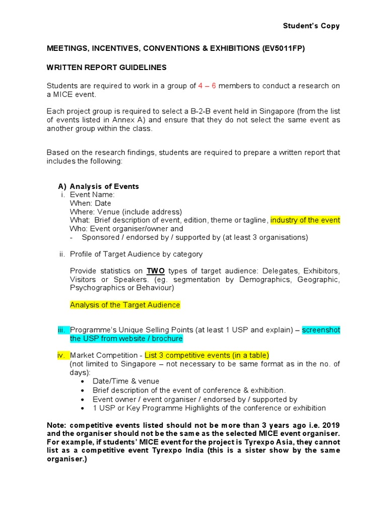 MICE EV5011FP Project Brief - Student's PDF | PDF | Plagiarism | Target ...