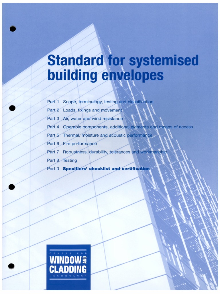 Part 0 Specifiers' Checklist and Certification PDF | PDF