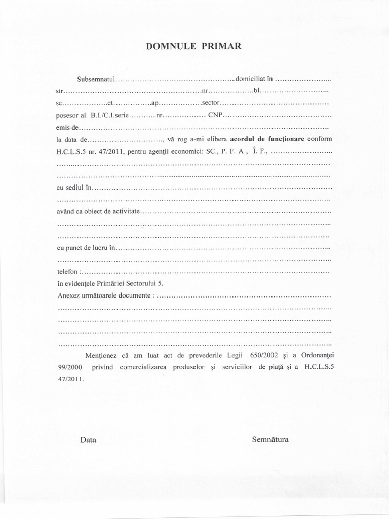 Acord de Functionare | PDF