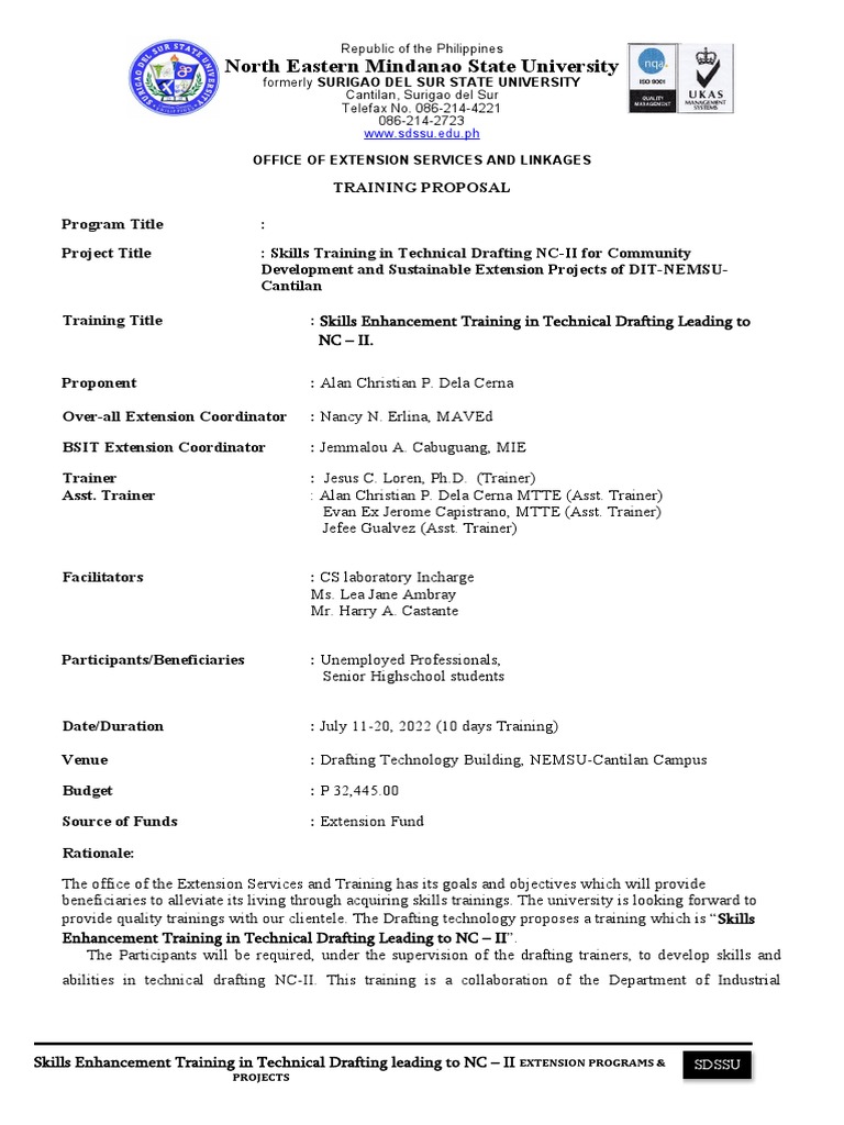 Drafting Proposal Extension | PDF | Occupational Safety And Health