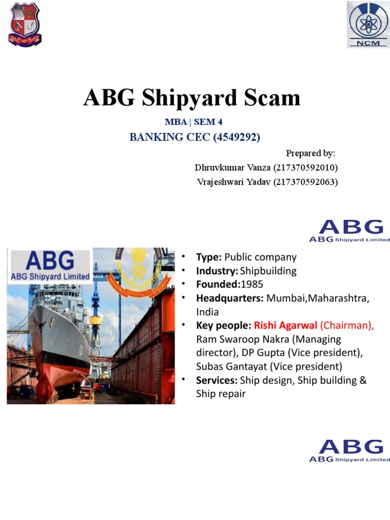 ABC Shipyard Scam | PDF | Loans | Banks