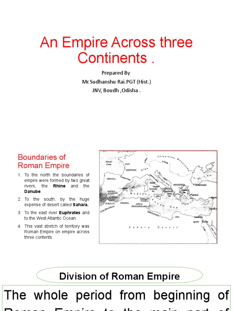 Roman Empire: A Three-Continent Overview | PDF | Roman Empire | Slavery
