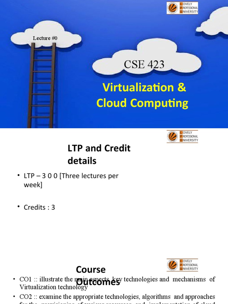 Virtualization & Cloud Computing: Lecture #0 | Download Free PDF | Cloud Computing | Engineering