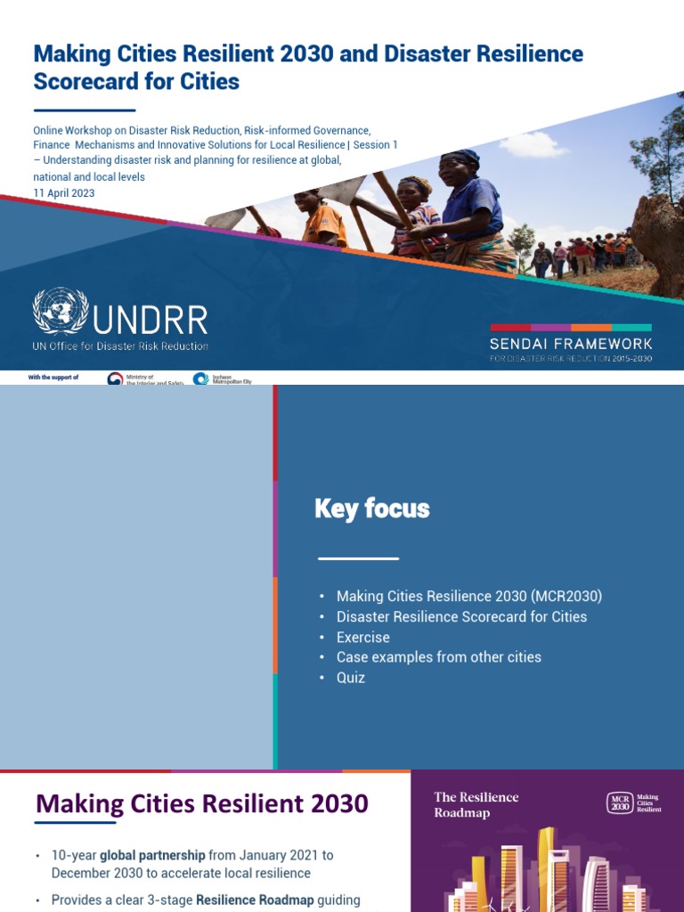 MCR2030 CityScorecard - UNDRR PDF | PDF | Disaster Risk Reduction ...