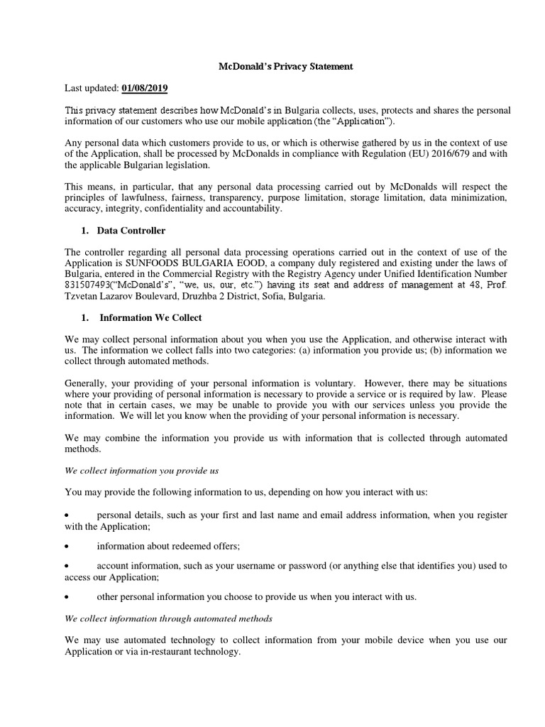 Privacy Statement GMA Lite EN PDF | PDF | Privacy | Information