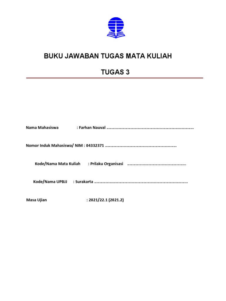 prilaku organisasi tugas 3.docx | PDF