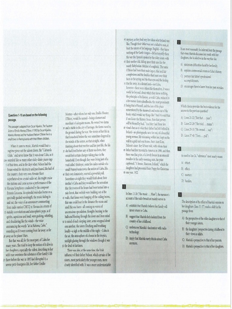 October 2021 SAT Math Test Guide | PDF | Elementary Geometry | Mathematics