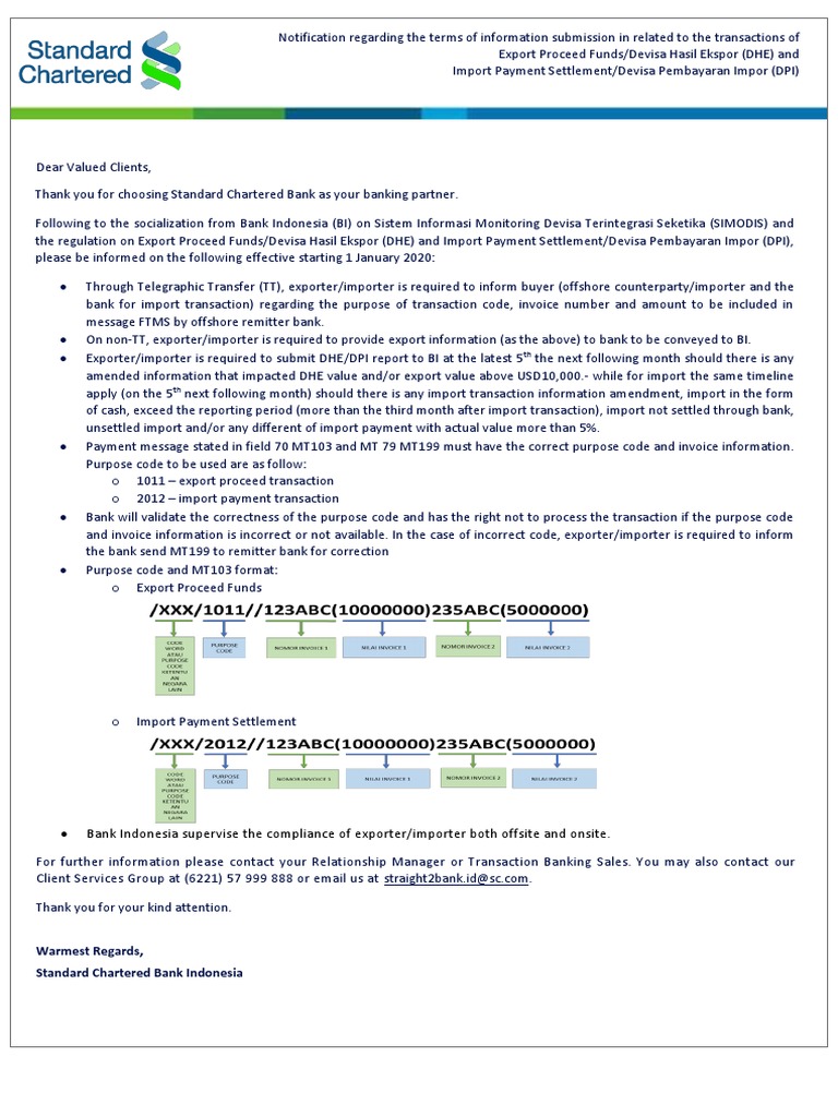 DHE & DPI Transaction Guidelines | PDF | Money | Trade