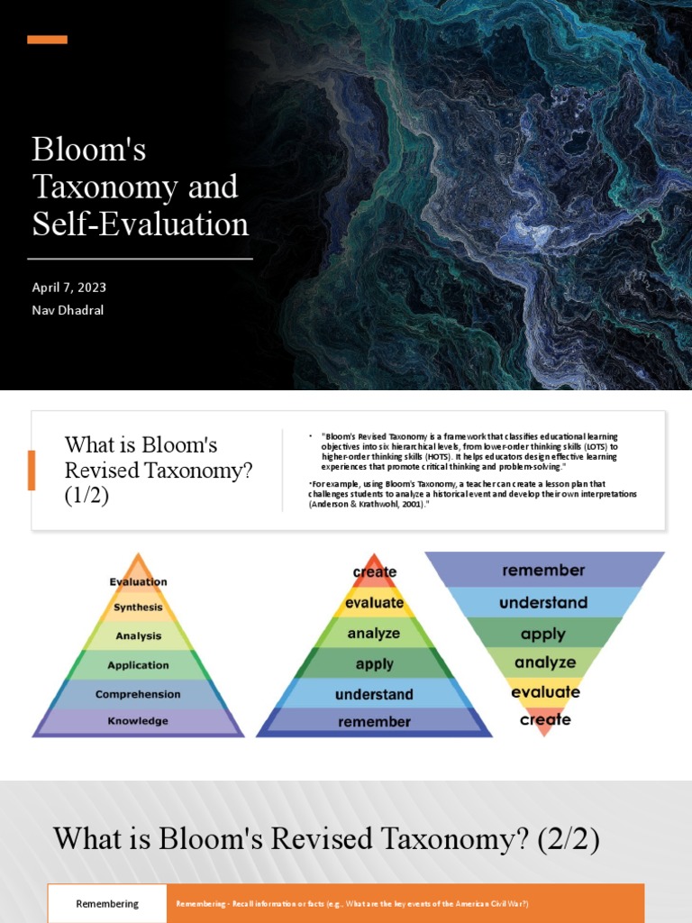 Bloom's Taxonomy for Educators | PDF | Lesson Plan | Educational Assessment