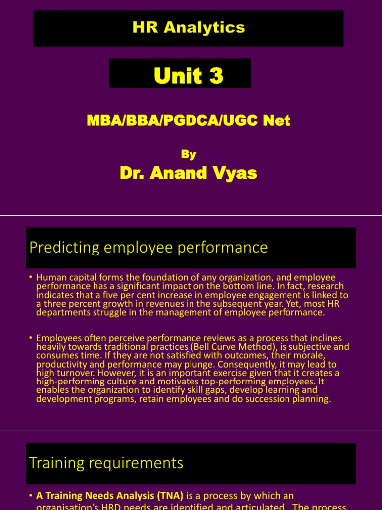 Unit 3 HR Analytics 2023 | PDF | Employment | Employee Retention