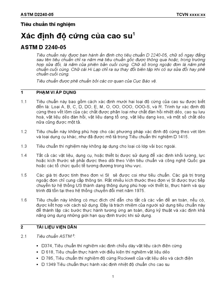 ASTM D 2240-05-Do Cung Cao Su | PDF