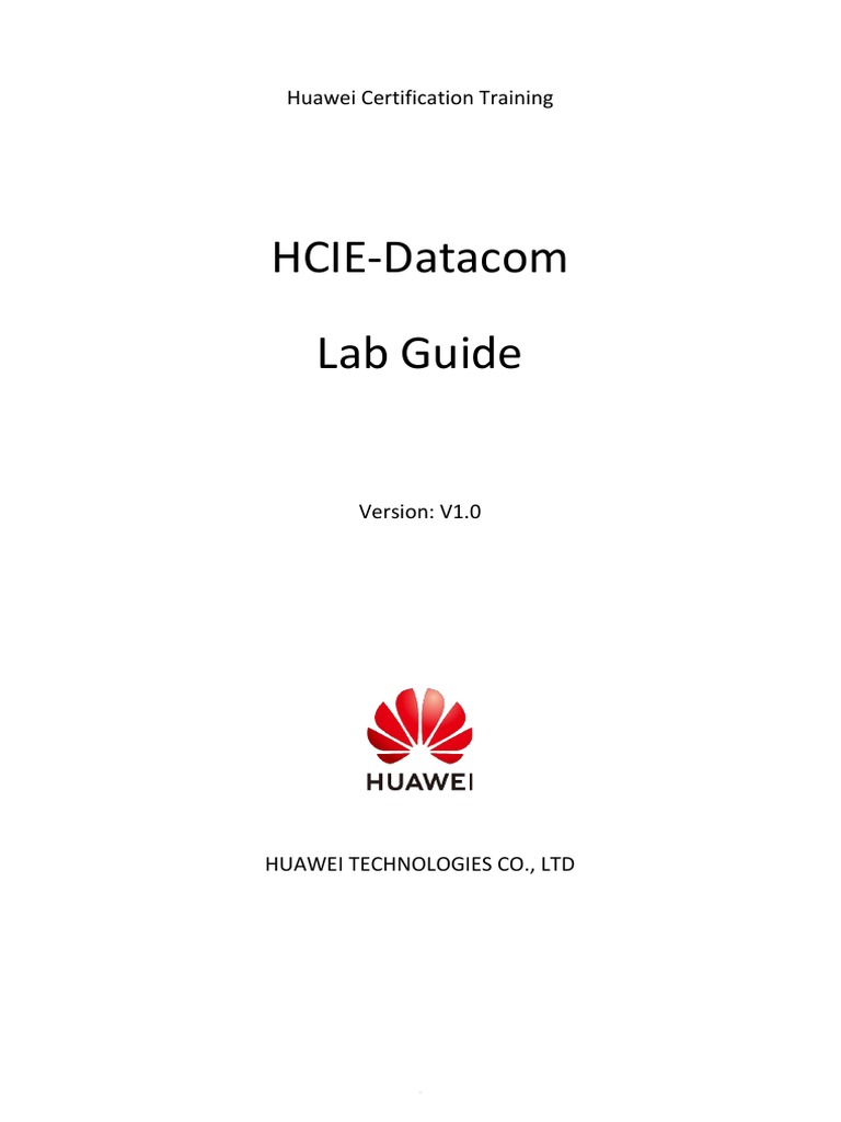 HCIE-Datacom V1.0 Lab Guide | Download Free PDF | Computer Network | Router (Computing)