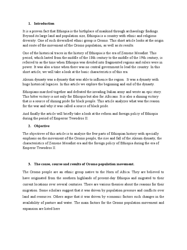 Assignment | PDF | Ethiopia