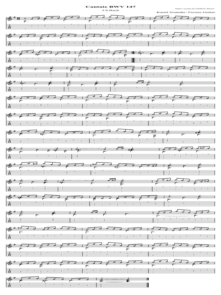Cantate BWV 147 PDF | PDF | Bach Cantata | Baroque
