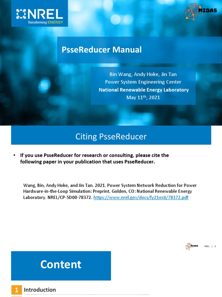 PsseReducer Manual | PDF | Computing | Computer Science