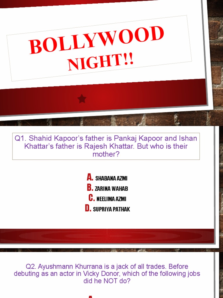 Bollywood Trivia | Download Free PDF | Cinema Of India | Film ...