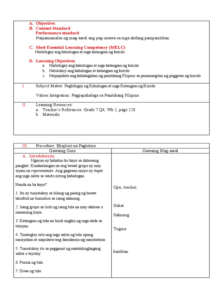Lesson Plan 7 for Demo sure 1.1.docx | PDF