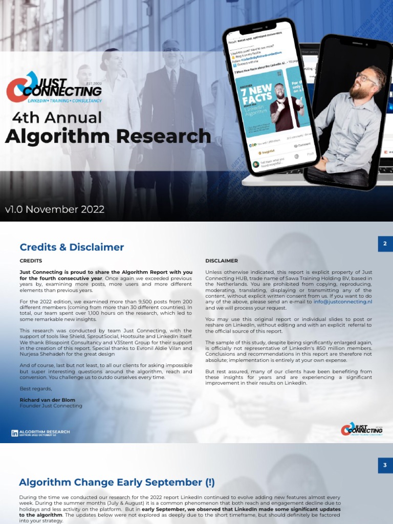 Algorithm Report 2022 Edition 4 November v1 0 1667993311 PDF | PDF | Linked In | Hashtag