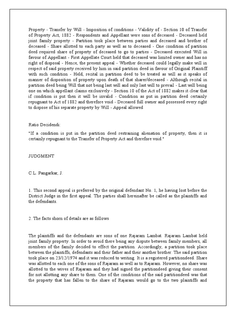 Property CASE | PDF | Lawsuit | Appeal