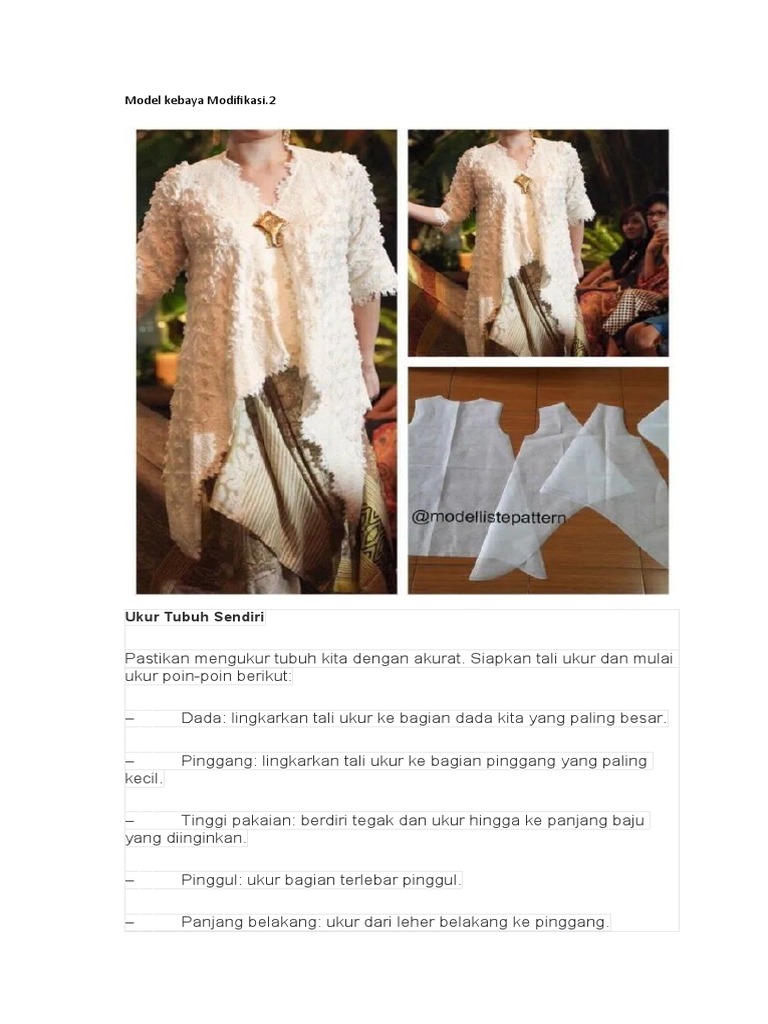Model Kebaya Modifikasi.2 | PDF