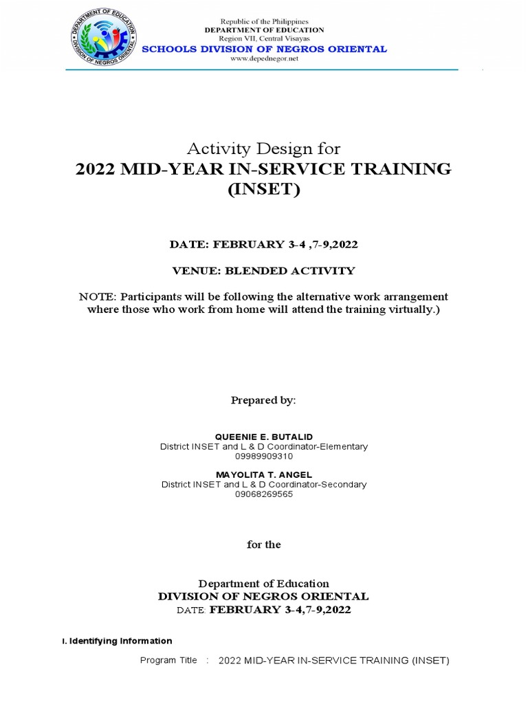 2022 Mid Year Inset V.1 | PDF | Behaviorism | Behavior Modification